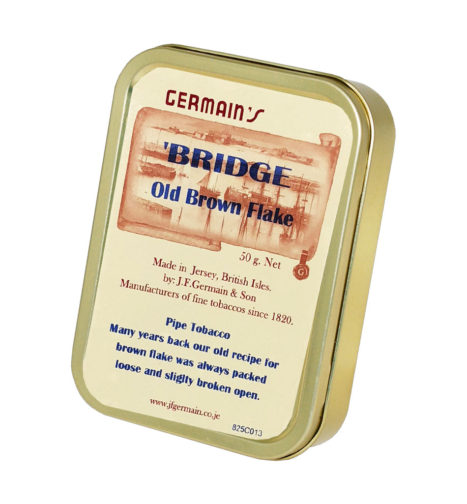J. F. Germain & Son – Bridge Old Brown Flake 1.76 oz Tin – CDM Cigars