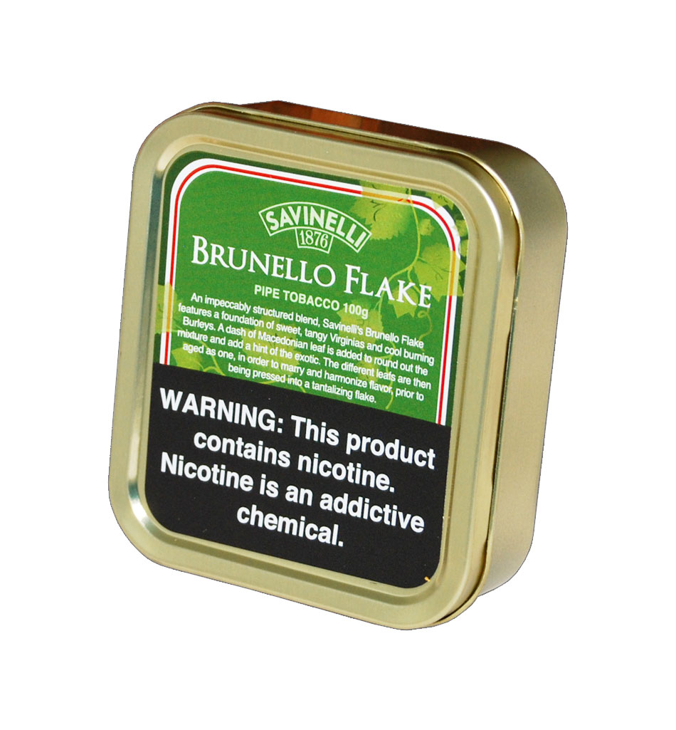 Savinelli – Brunello Flake 100g Tin – CDM Cigars